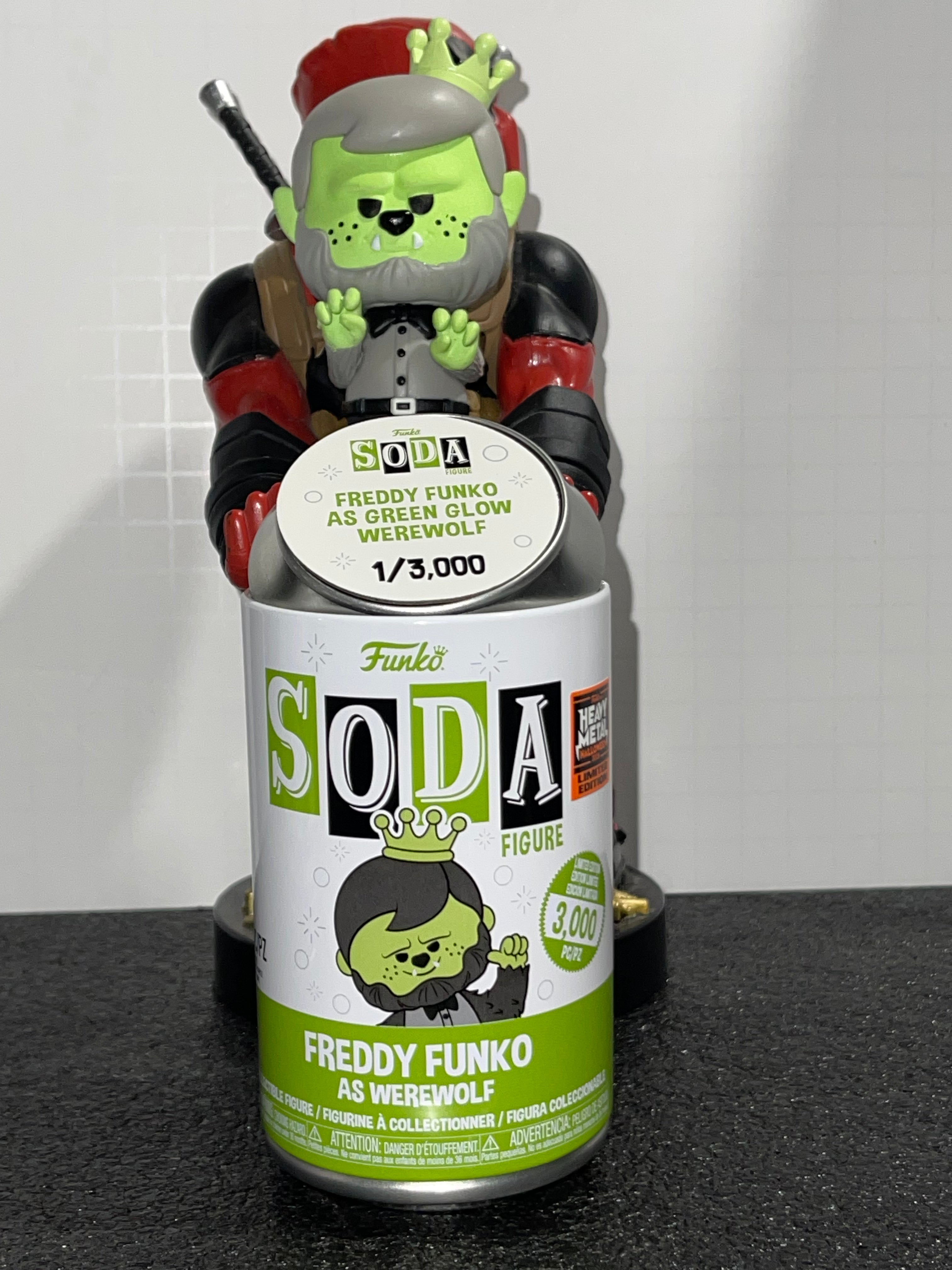 Freddy Funko as Green Glow Werewolf Soda – 4BDN Collectibles